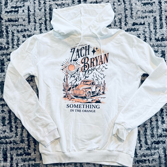 zack bryan | Shirts | Original Zach Bryan White Hoodie | Poshmark